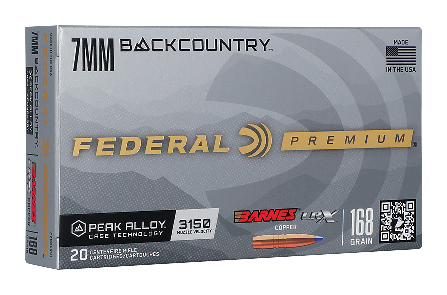 Federal Premium 7mm Backcountry 168 Grain Barnes LRX Centerfire Rifle ...